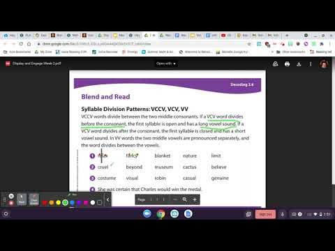 Decoding 2.6: Syllable Division Patterns VCCV, VCV, VV - YouTube