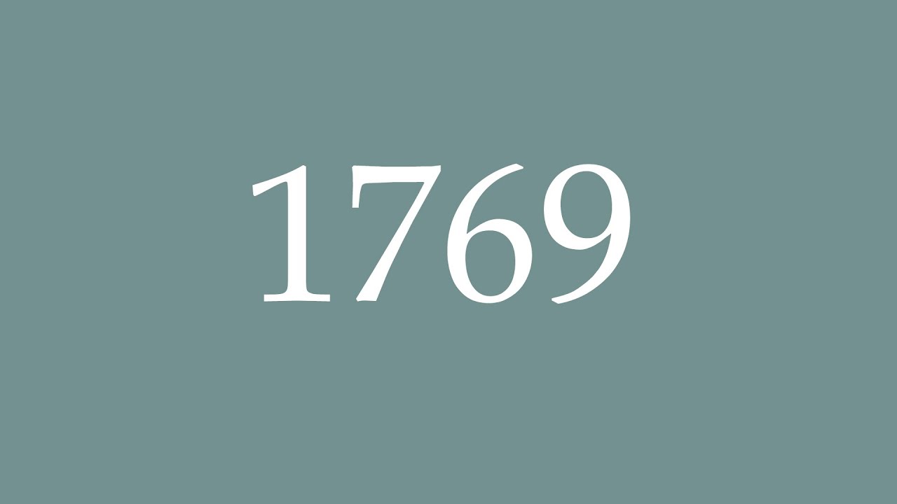 How to Pronounce ''1769'' Correctly in French - YouTube