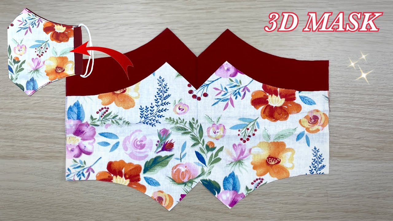 New Style Beautiful 3D Mask! DIY MASK Making Ideas | Breathable Mask ...