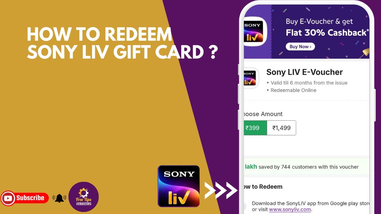 How to Redeem Sony Liv Gift Card ? #2025 #SonyLiv - YouTube