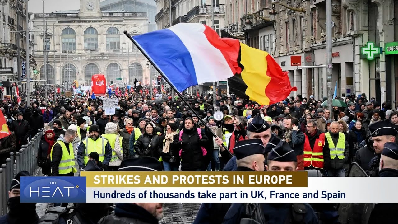 The Heat: Strikes and Protests in Europe - YouTube