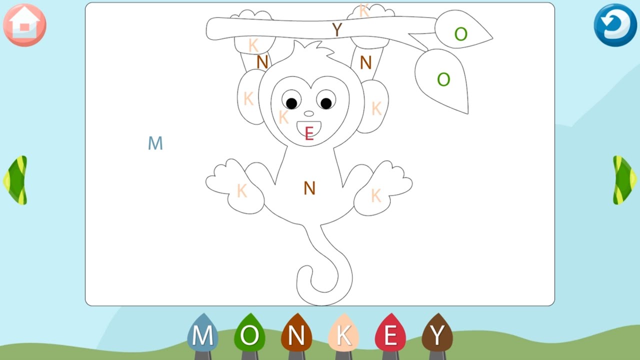 COLOR BY NUMBER ALPHABET! LEARN ABC, COLORS AND NUMBERS | ART GAME FOR ...