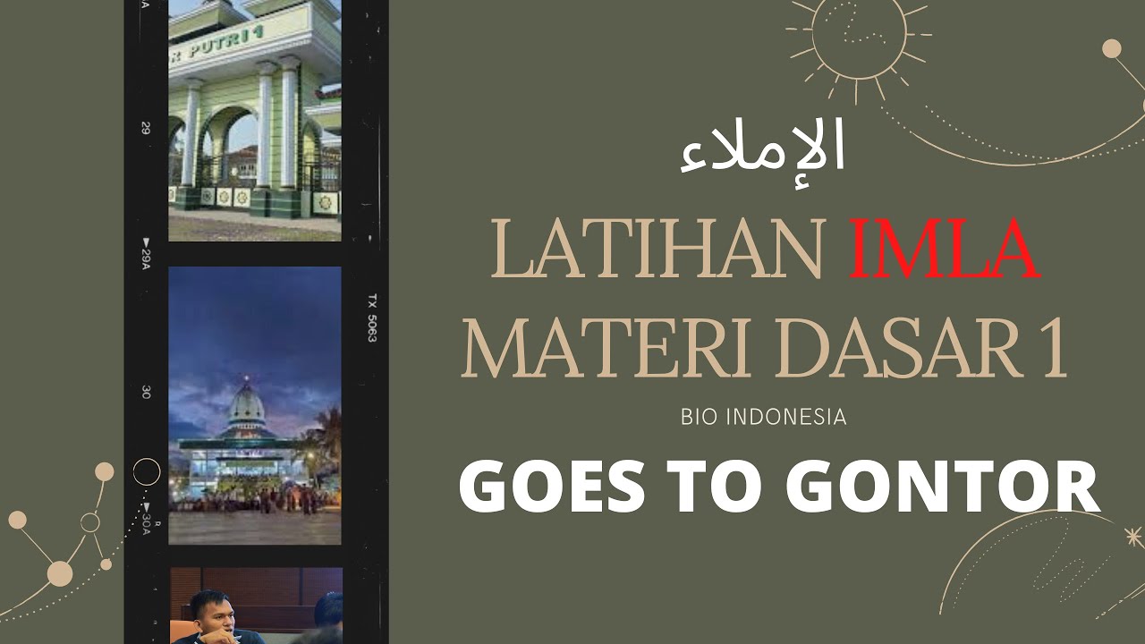 Latihan Soal IMLA Materi 1 Terbaik || Belajar Imla Masuk Gontor (Contoh ...