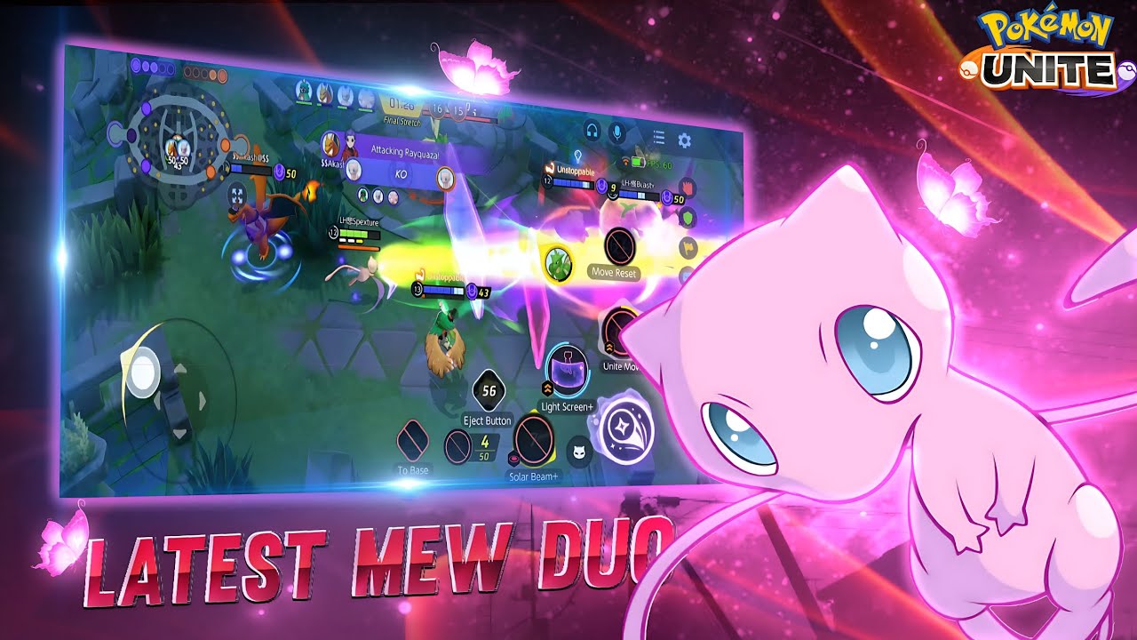 We Tried This New-Mew Duo 🌸 | Mew Pokemon Unite | Spexture Pokemon ...