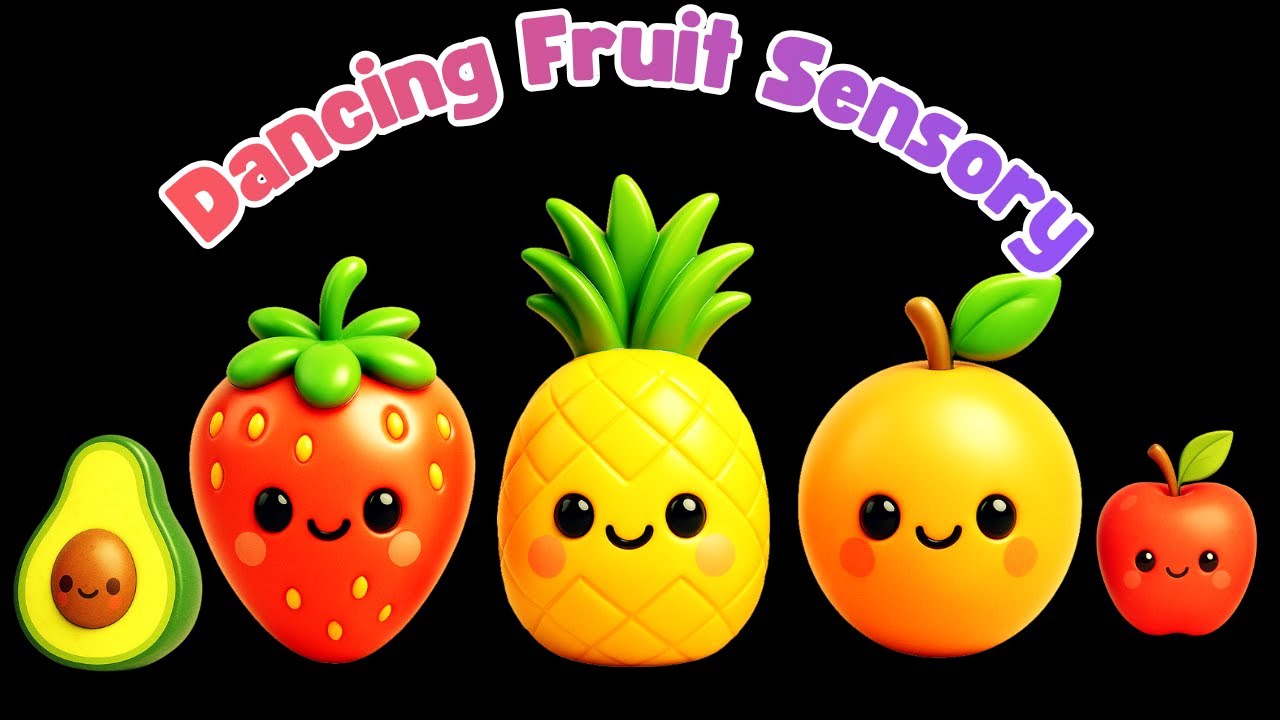 3D Dancing Fruit Sensory - YouTube