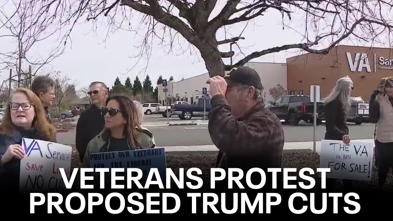 Veterans protest Trump's proposed VA staffing cuts of up to 80,000 ...