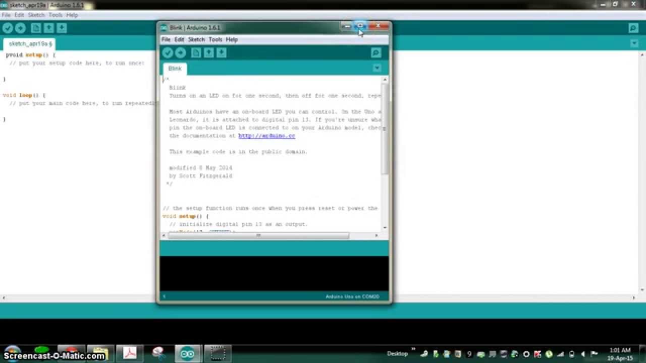 LED blink program using arduino 1.6.3 software(part-1) - YouTube