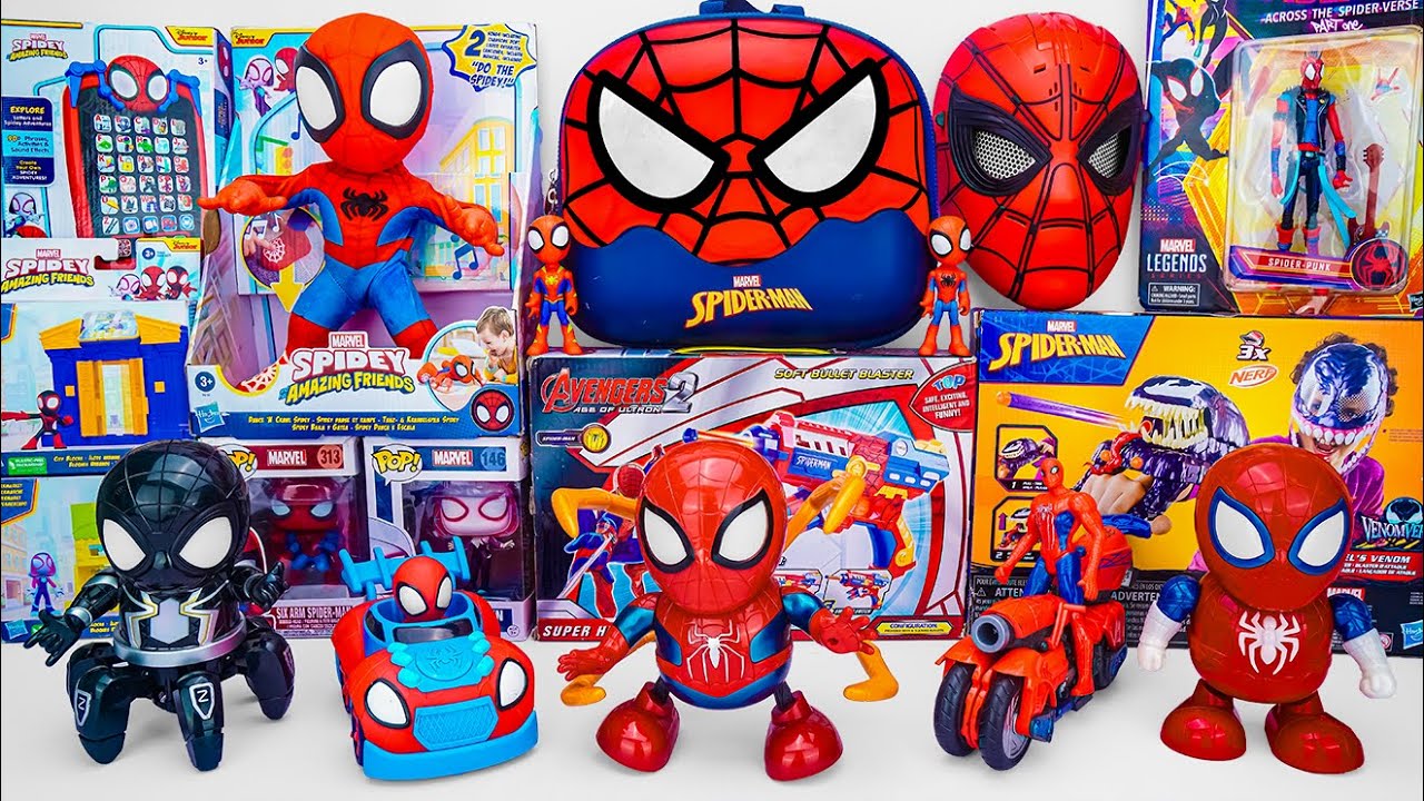 Marvel Spiderman Toys Unboxing Review | Set 3 Spider Man Remote Control ...