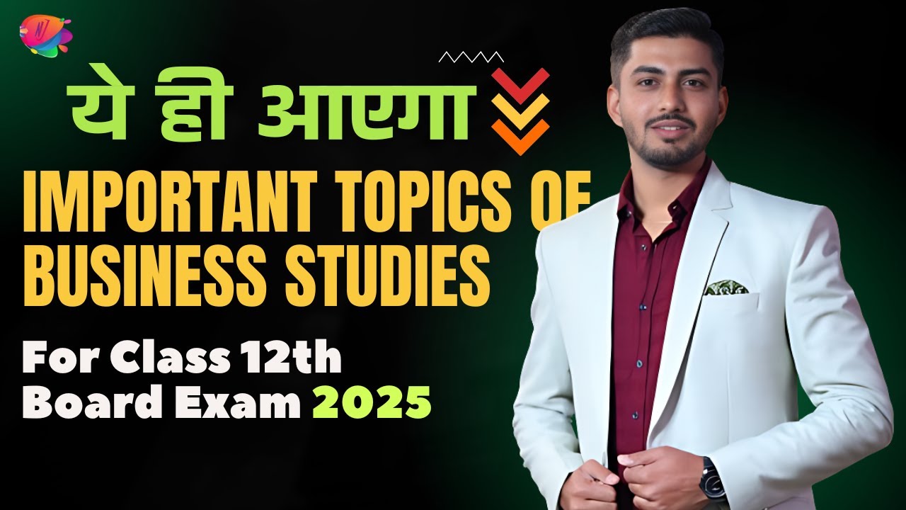 Important Topics of Business Studies I Class 12th I #cbse # ...