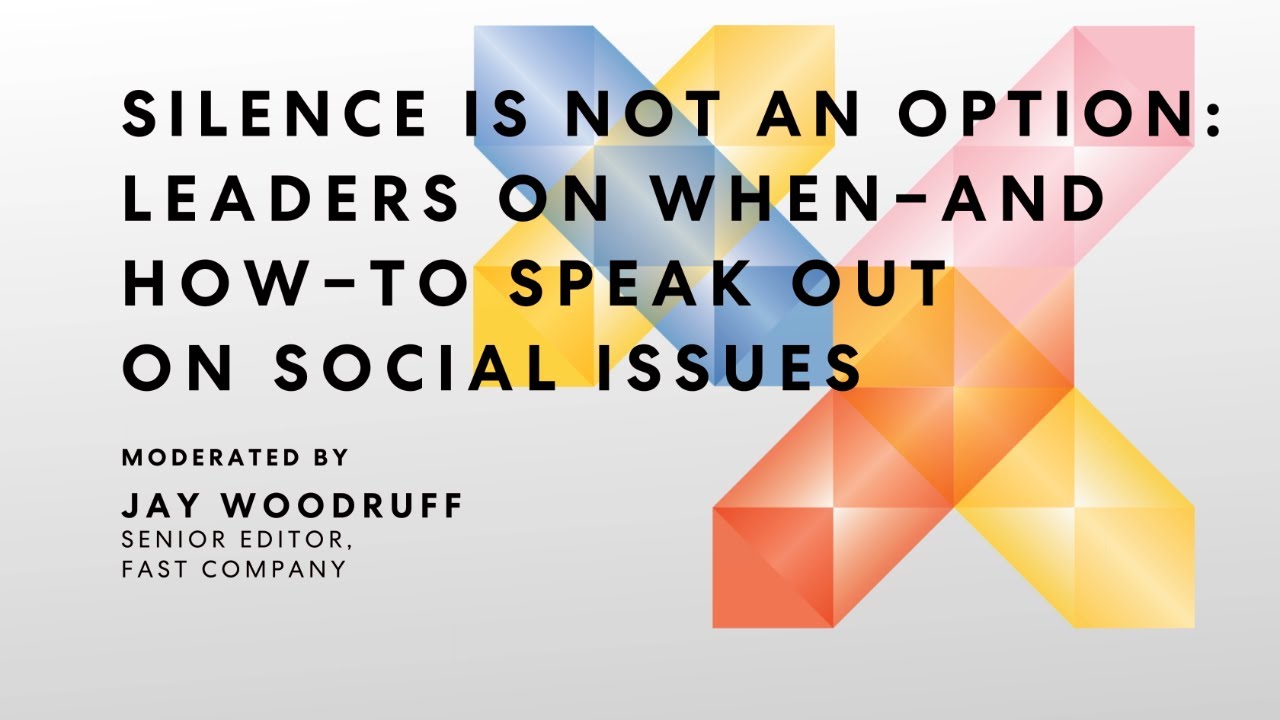 Silence Is Not an Option: Leaders on When--and How--to Speak Out on ...