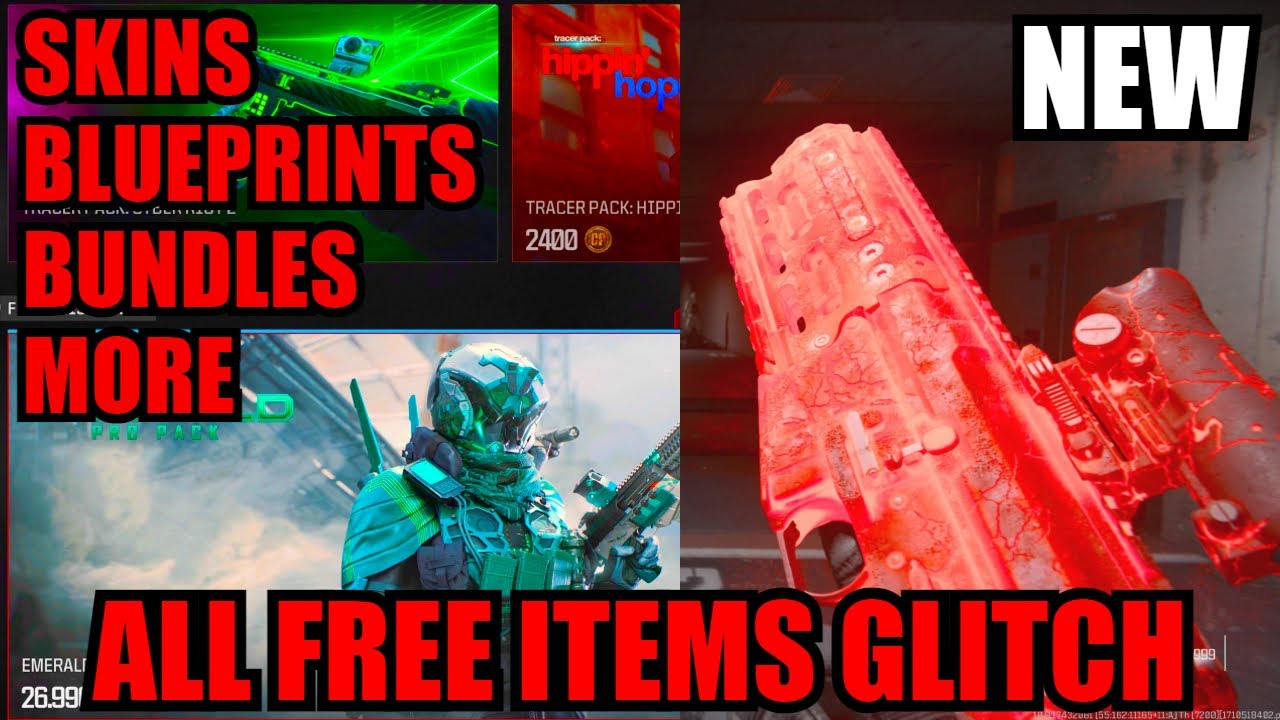 *NEW* ALL FREE ITEMS GLITCH MW3! SKINS/BLUEPRINTS/BUNDLES/MORE! MW3 ...