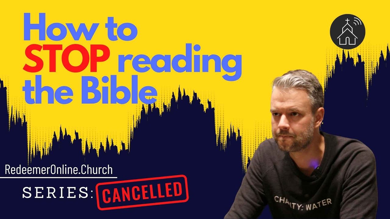 How to Stop reading the Bible - YouTube
