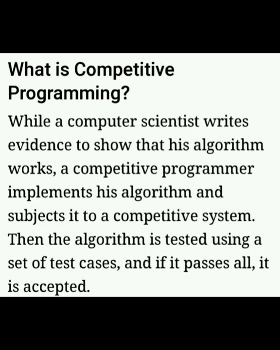 What is competitive programming? #shorts - YouTube