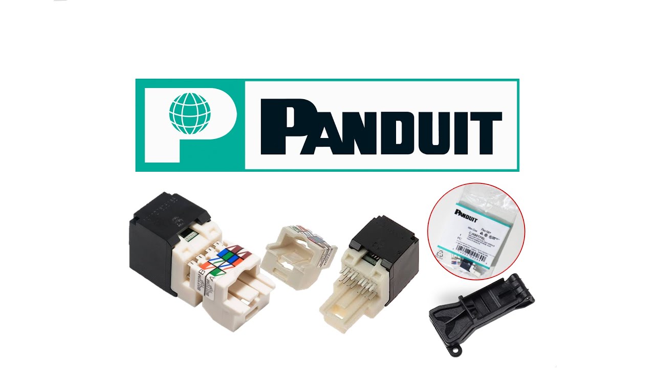 COMO PONCHAR JACK PANDUIT MINI-COM CAT6 PANNET (CJ688TPBL) - YouTube