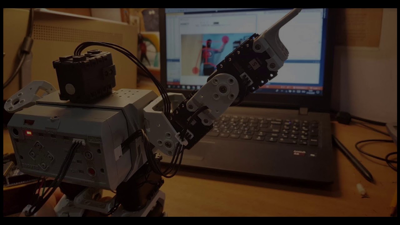 MiRRob:Bioloid robot control by Arduino and mimicm human movements ...