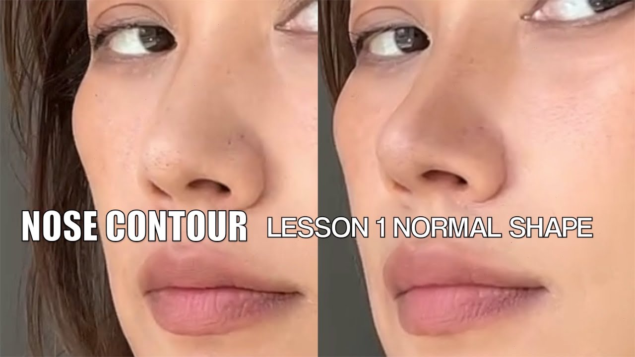 NOSE CONTOUR Lesson 1 - Normal Shape |💁🏽‍♀️ Me! YesSheen - YouTube
