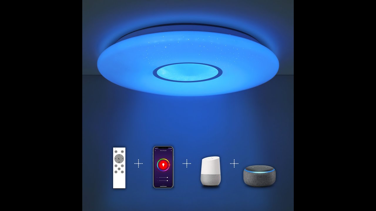 Smart Ceiling Light Setup - YouTube