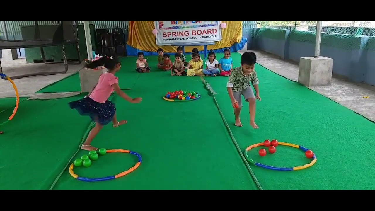 colour sorting game @Spring board international school (Summer camp activities) - YouTube