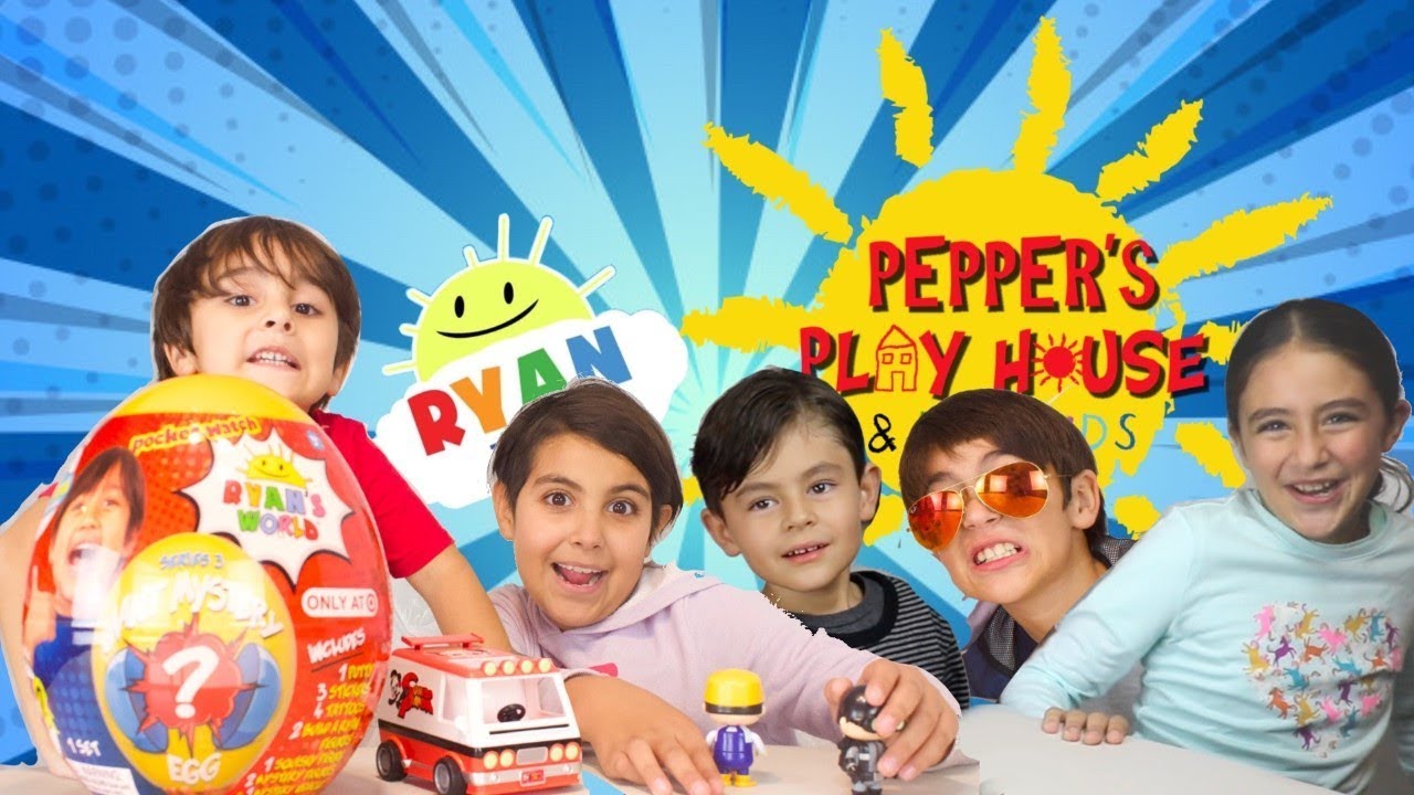 #2 Ryan's Toys Mystery Egg with Pepper’s Playhouse - YouTube