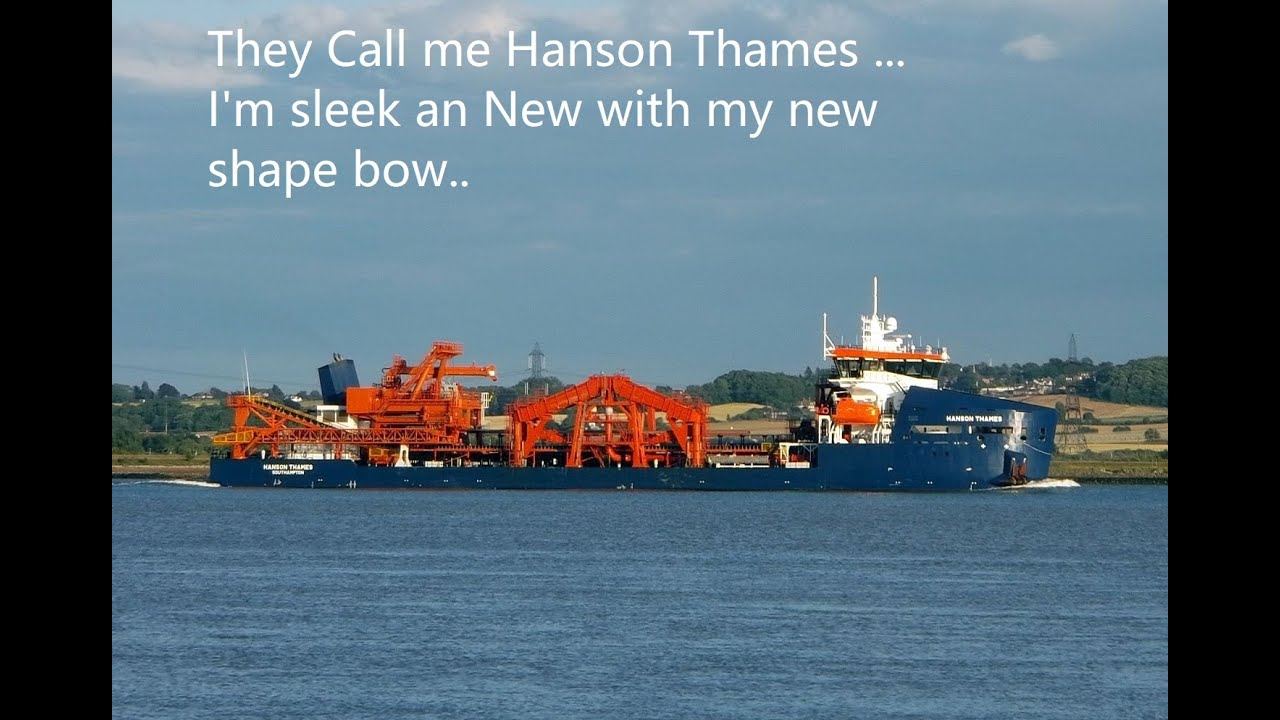 Hanson's new dredger Wow - YouTube