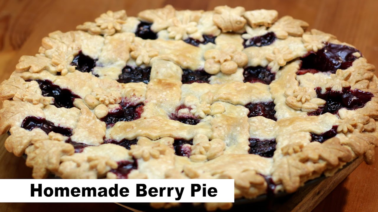 How to Make Berry Pie | Homemade Triple Berry Pie Recipe with Lattice ...