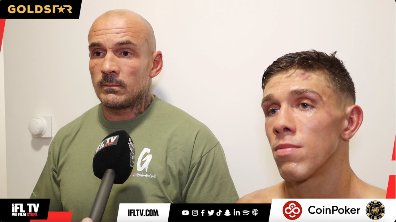 'EDDIE, SIGN ME UP...' - JAMIE SHELDON WITH HIS FIGHTER JOSH BABB ON AN ...