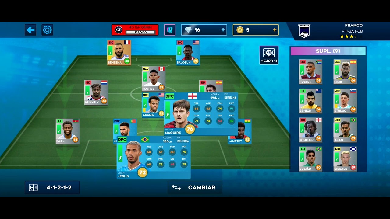 tengo a Harry Maguire en DLS 24 - YouTube