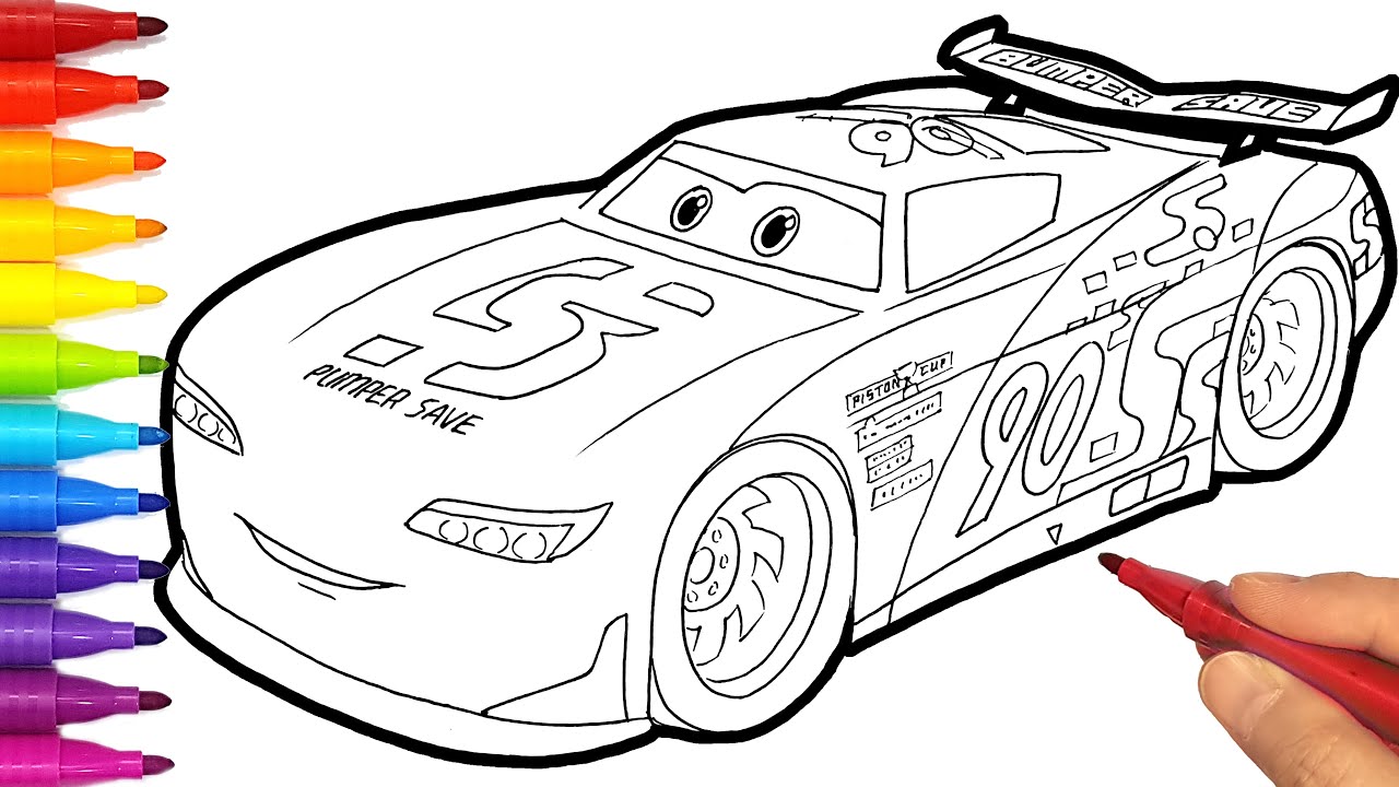 CARS 3 Next Gen Racer Paul Conrev Pumper Save 90 . Drawing and Coloring ...