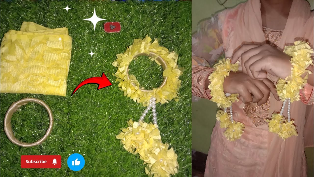 DIY Yellow Bangles Making!! 😱😱 at home from waste material #subscribe # ...