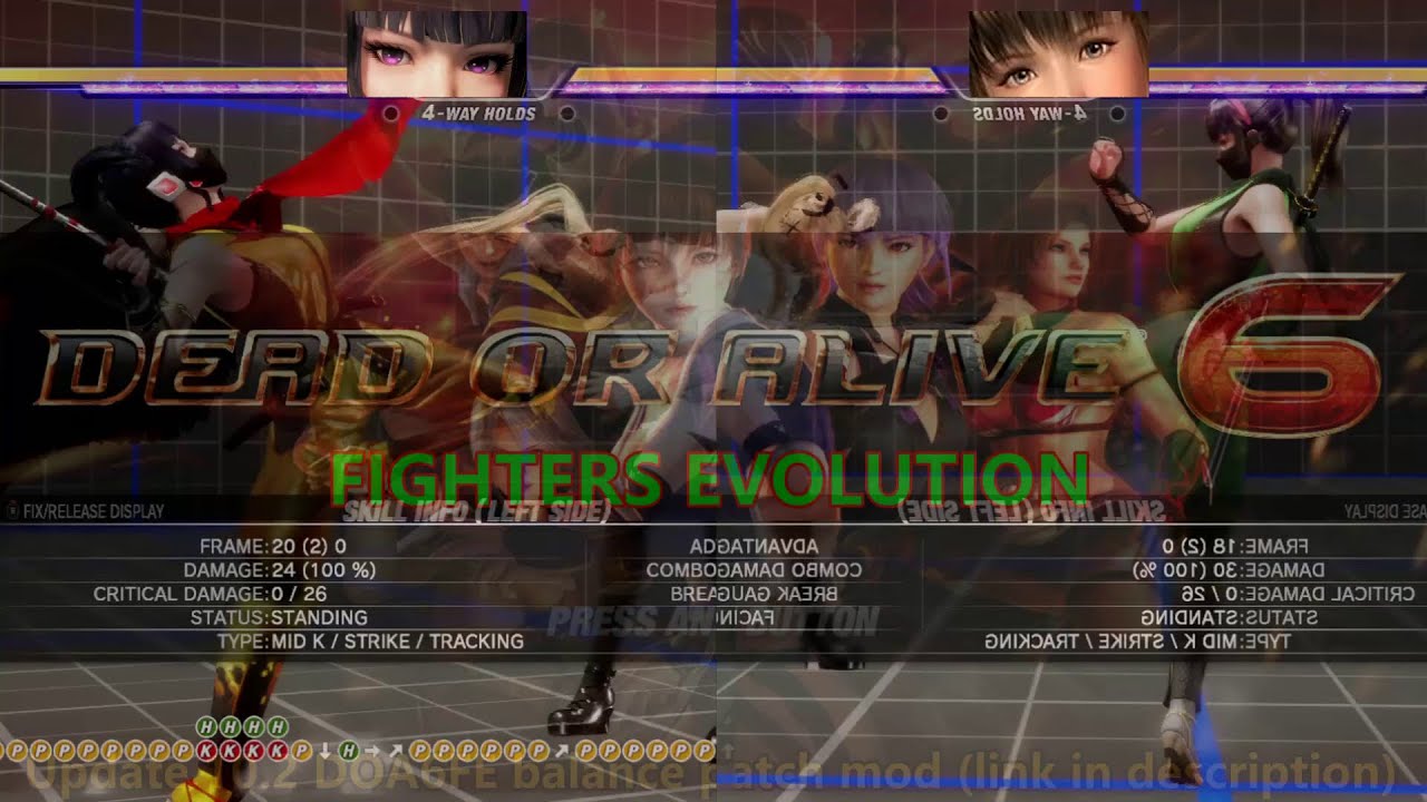 Nyotengu & Hitomi BURST-PUNISH Trailer | Balance Patch mod - Dead or Alive 6 Fighters Evolution ...
