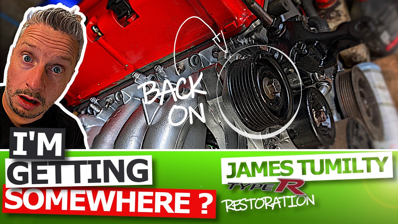 I'm FINALLY getting my K20a EP3 Type R engine rebuild back together ...