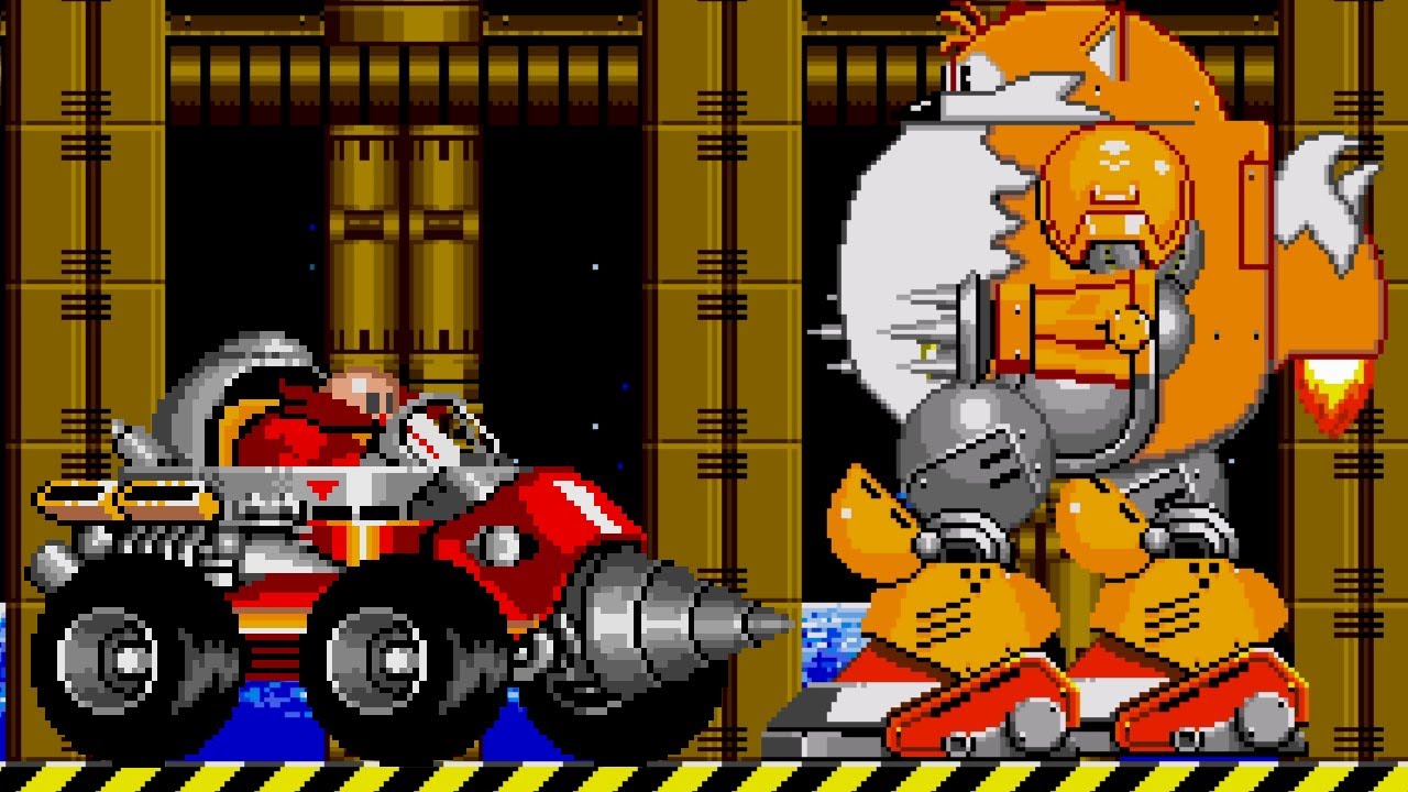 Playable Eggman In His Egg Mobile Vs Tails - YouTube