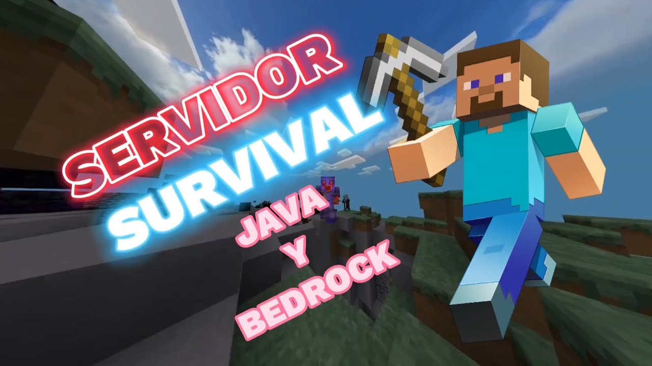 JUGANDO EL MEJOR SERVIDOR SURVIVAL PARA MINECRAFT BEDROCK/JAVA/PE 1.19 ...
