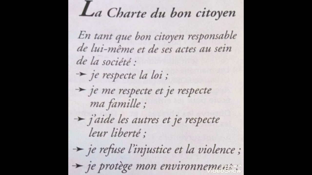 Comment être Un Bon Citoyen