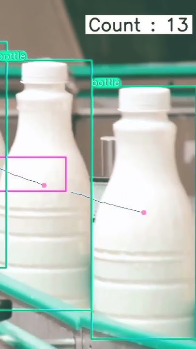 Bottles Counting in Manufacturing Line #artificialintelligence #computervision - YouTube