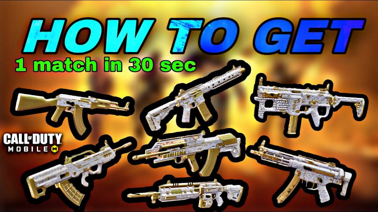How to Get DIAMOND camo FAST & EASY in cod mobile for All guns !! Best ...