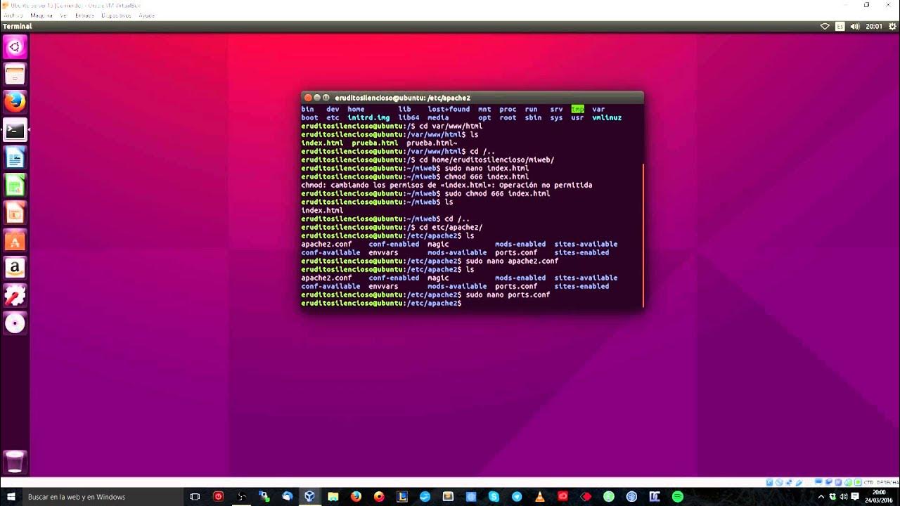 Crear un Sitio Web en Ubuntu Server 15 - YouTube