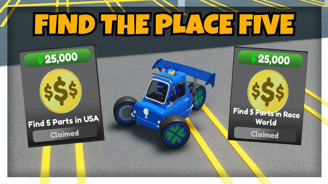 Drive World 🚘, Quest weekly: Find 5 'Parts' and 'Race World' Roblox ...