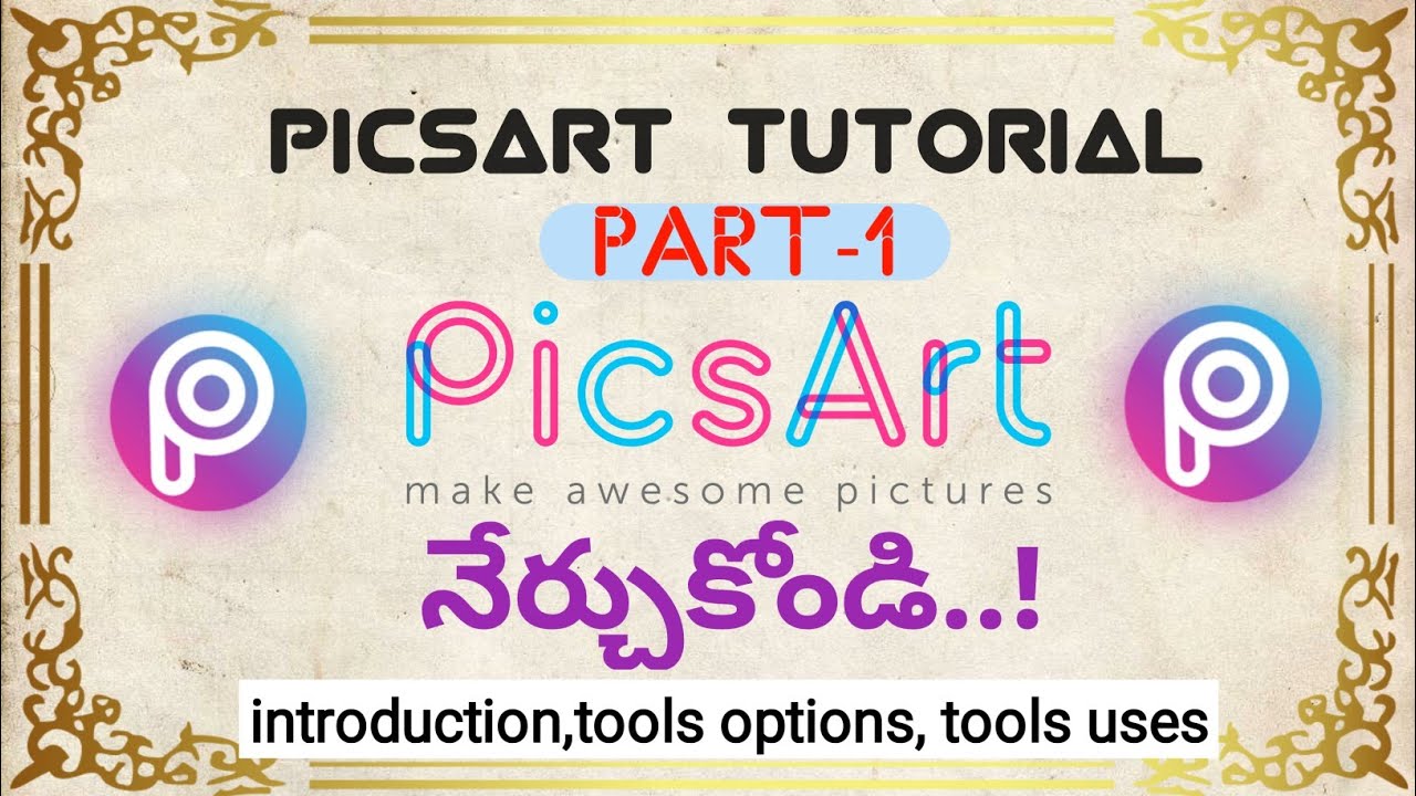 Learn Picsart #1 || Photo Editing Tutorials || Picsart Tutorials In ...