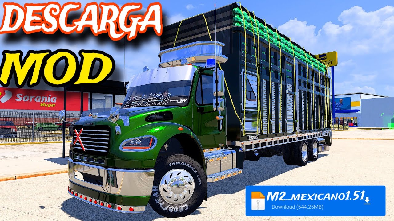 !!DESCARGA FREIGHTLINER M2 mexicano TORTON FRUTERO Y RABON | ats mods 1 ...
