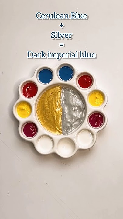 Mixing Silver and Gold with Different Acrylic Colors #colormixing # ...