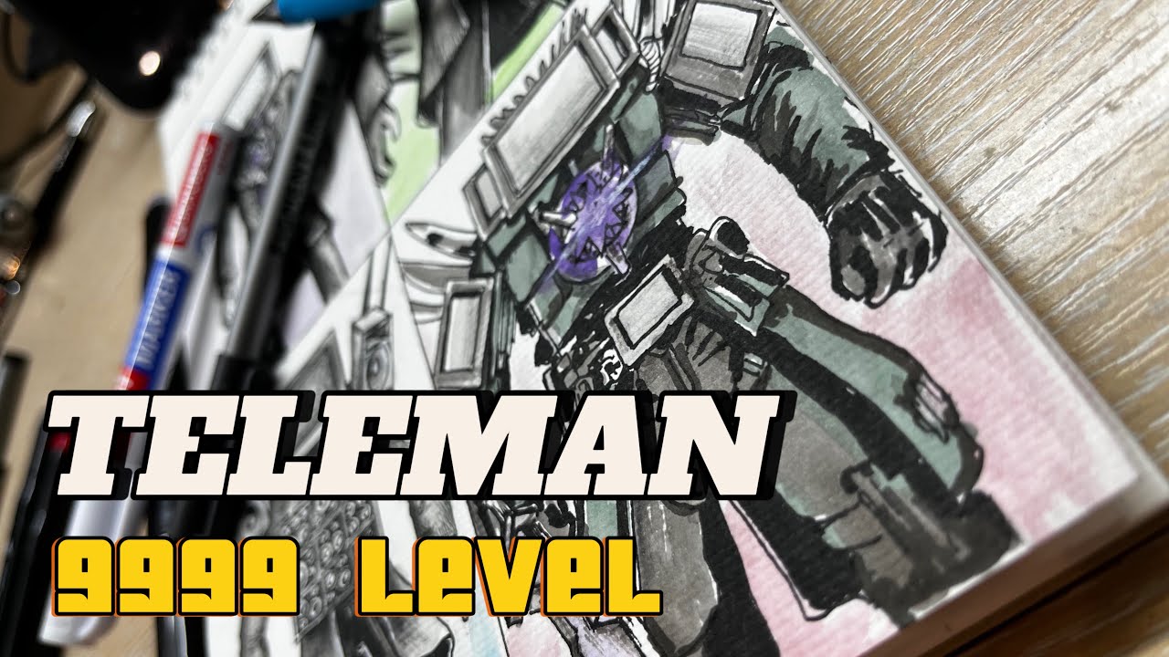 [Drawing] Titan TELEMAN 9999 level / "SKIBIDI TOILET" - YouTube