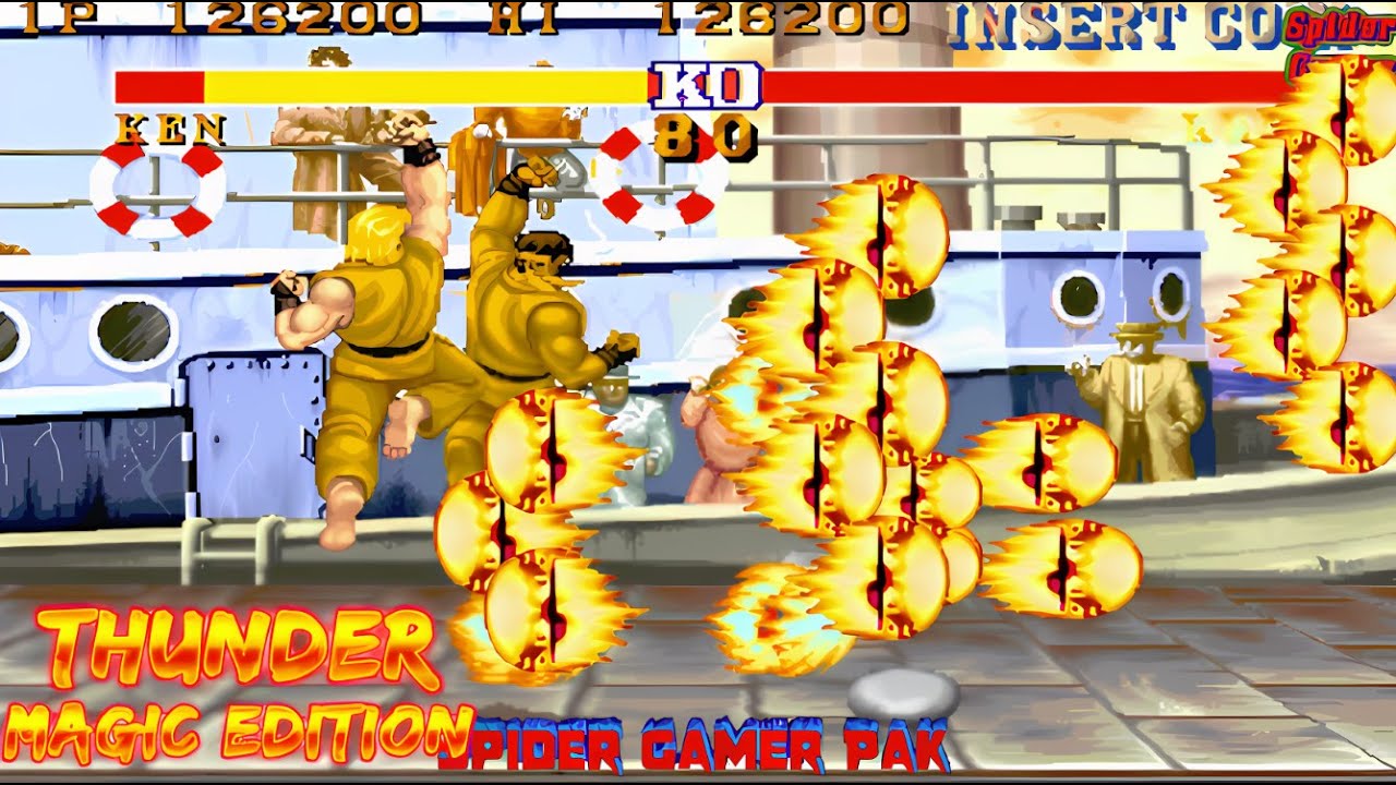 KEN Takes on the BEST in Street Fighter 2's Thunder Magic Edition ...