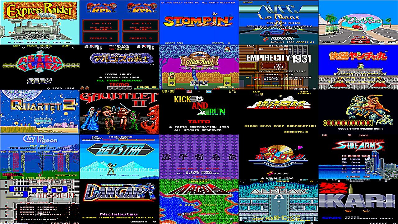 【AC】Vol.14 アーケードゲーム 1986年度 PART① Capcom Konami Sega Taito Data East SNK ...