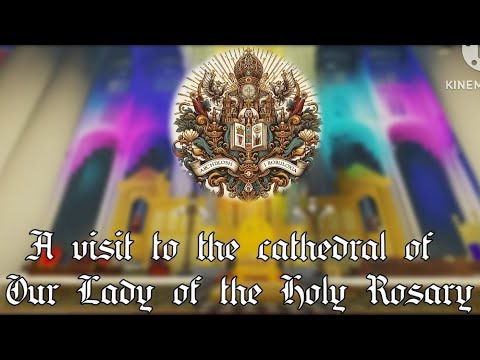 a deacon and an archbishop visit the Cathedral of The Holy Rosary ...