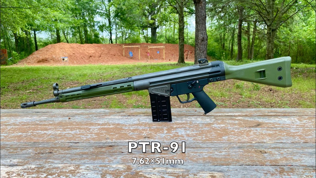 Shooting a PTR-91 rifle - YouTube