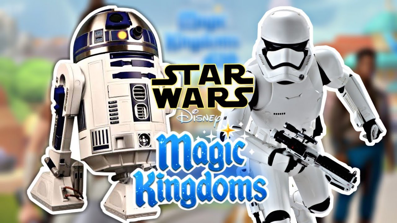 Welcome R2 D2 and first order stormtrooper | Disney magic kingdom part ...