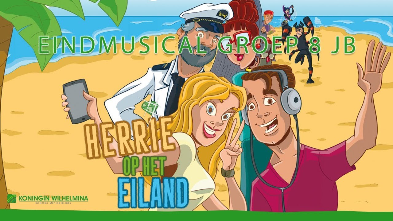 Eindmusical groep 8 jb wilhelminaschool "Herrie op het eiland" - YouTube