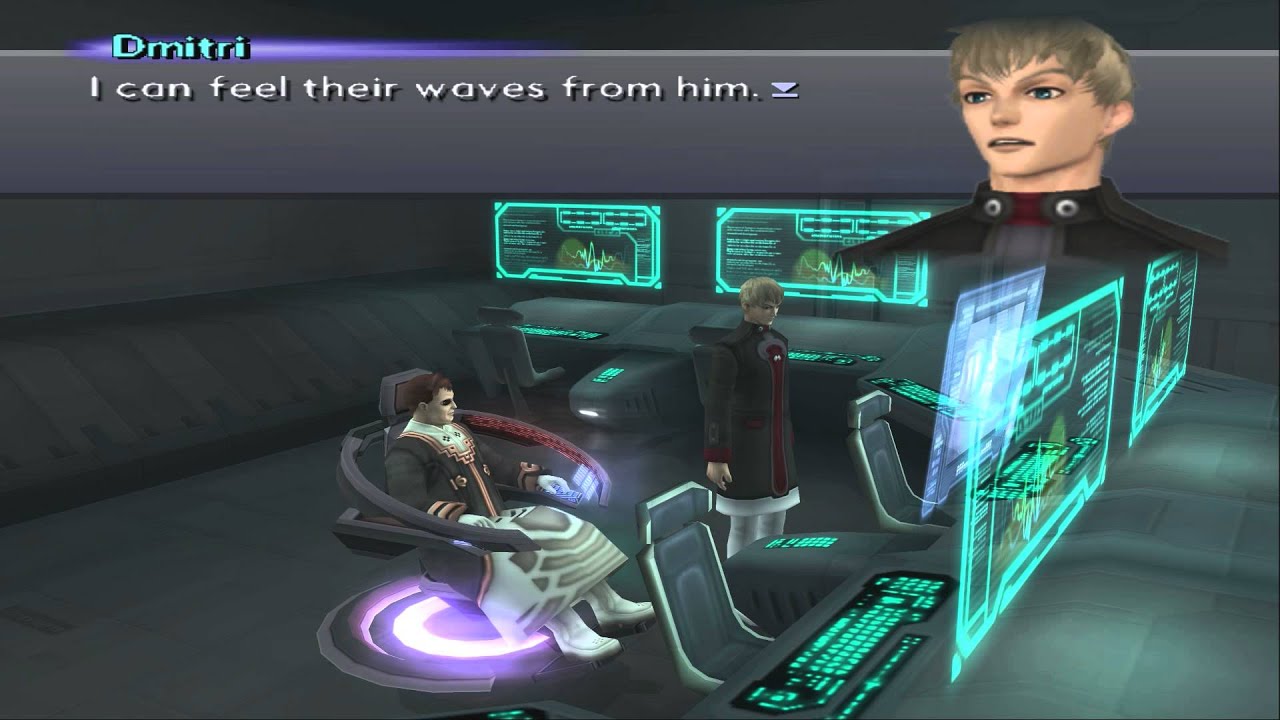 Xenosaga III HD Cutscene 043 - Dmitri's Suspicions (CAT Testing Ground ...