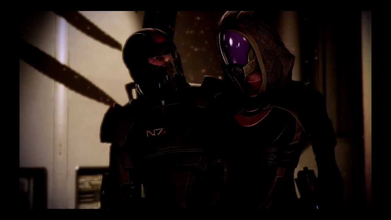 Mass Effect 2 - Shepard hugs Tali - YouTube